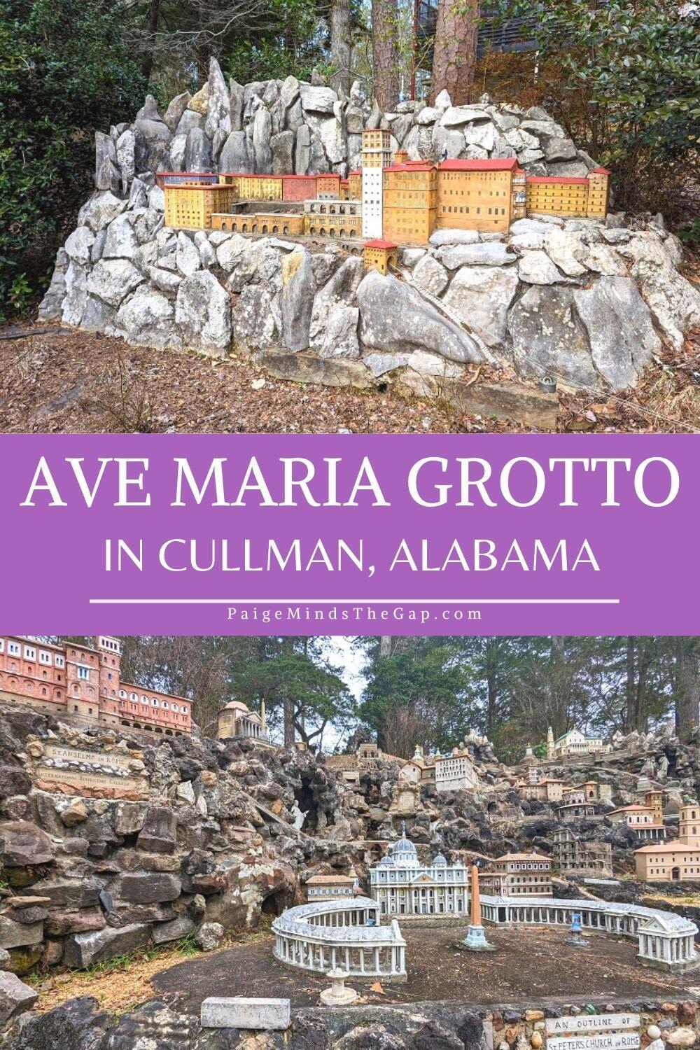 Visiting Ave Maria Grotto in Cullman, Alabama