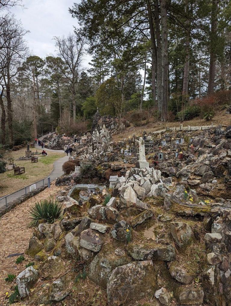 Visiting Ave Maria Grotto in Cullman, Alabama