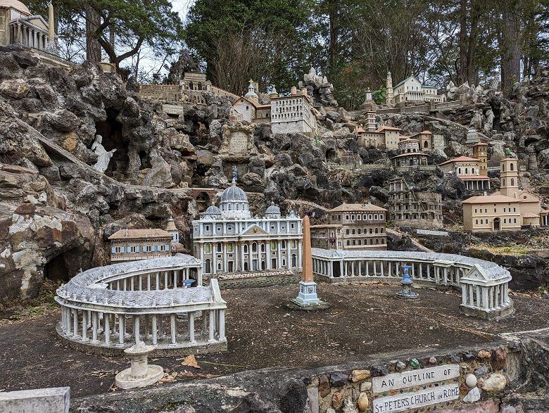 Visiting Ave Maria Grotto in Cullman, Alabama
