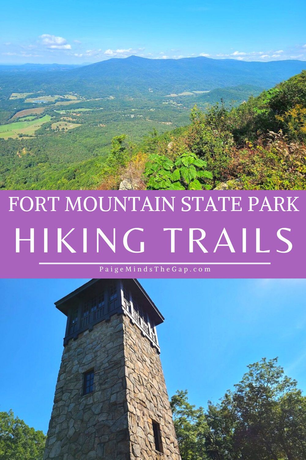 Stone Wall, Tower, & Overlook Trails at Fort Mountain State Park