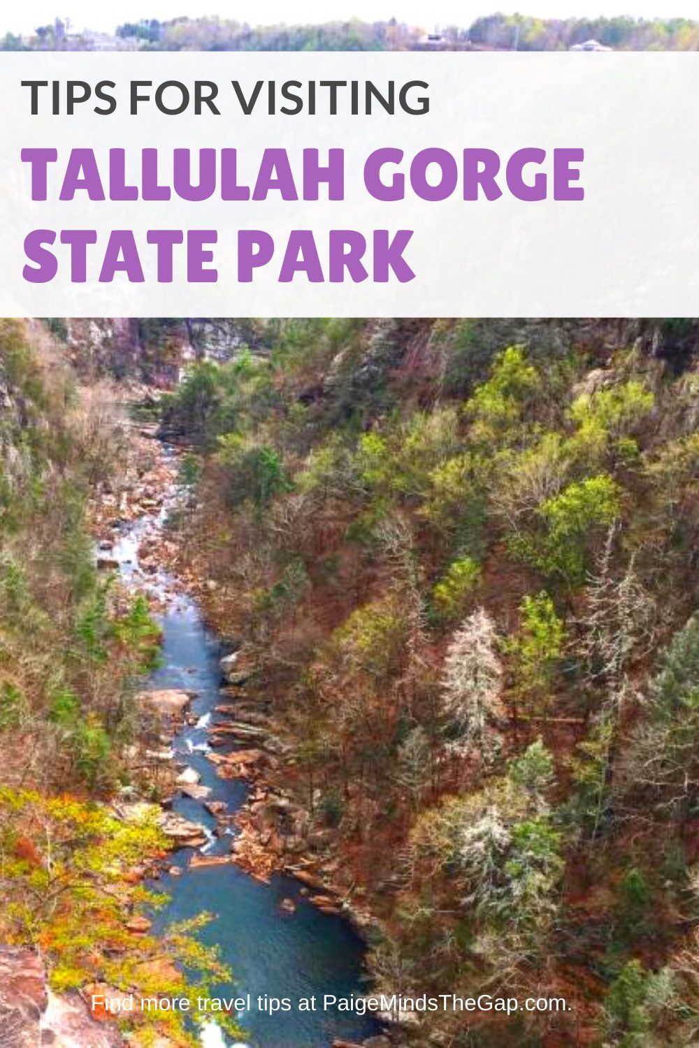Tips for Visiting Tallulah Gorge State Park