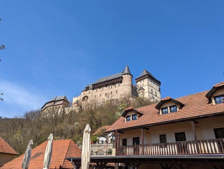 Visiting Karlštejn Castle in Karlštejn, Czech Republic